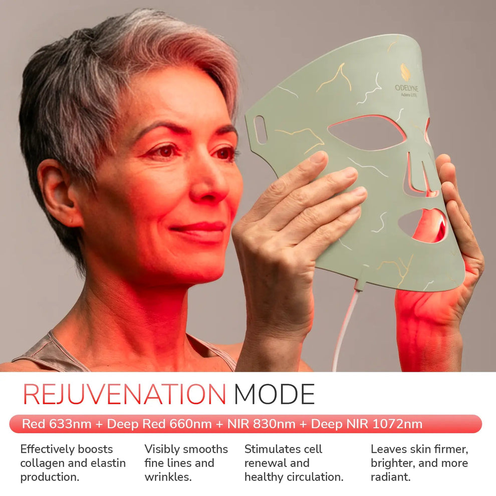 ODELYNE Red Light Therapy | LED Face Mask | At Home | Lite – Odelyne